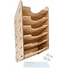 Amazon.com: ZYRELYNX 6-Tier Hanging Wooden Sandpaper Storage Holder ...