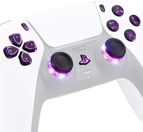 Amazon.com: eXtremeRate Multi-Colors Luminated Face Buttons 7 Colors 9 ...