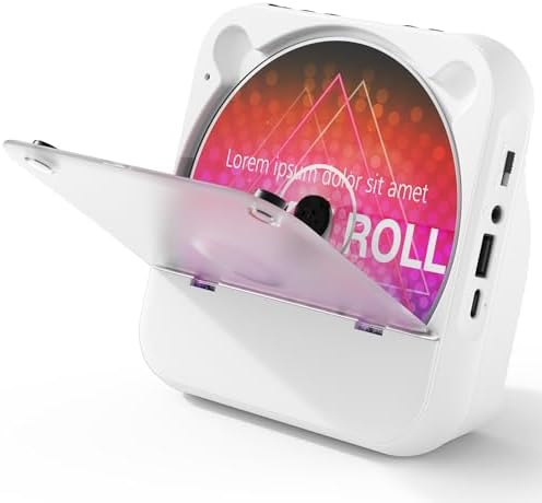 Amazon.com: Desktop Vertical CD Player with Speakers HiFi, Portable CD ...