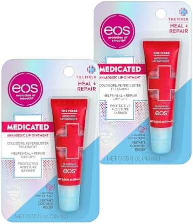Amazon.com : EOS eos Medicated Lip Balm, The Fixer, Lip Care to Repair ...