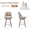 Amazon.com: Bekrvio Counter Height Bar Stools Set of 2, Modern Mid ...
