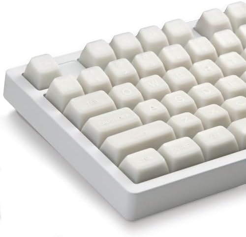 Amazon.com: Pudding Keycaps, White PBT Keycaps 60 65 75 100 Percent ...