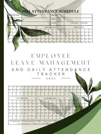 Amazon.com: Employee Leave Management and Daily Attendance Tracker: A ...