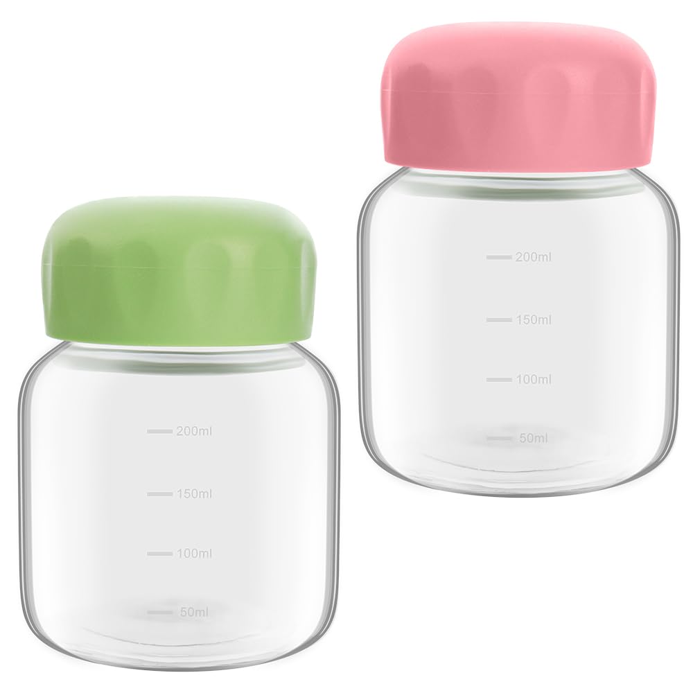 Amazon.com: MEIYOUJU AM 2 Pack Small Water Bottles, 300ml Glass Water ...