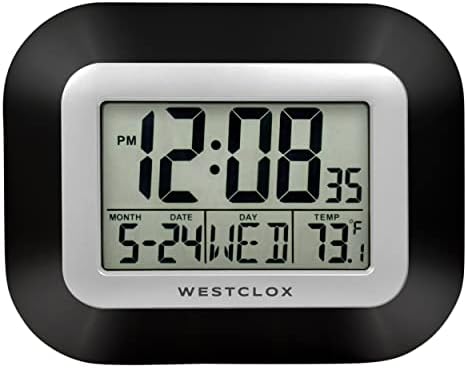 Amazon.com: Digital Wall Clock Battery Operated, 8 Inch Small Wall ...
