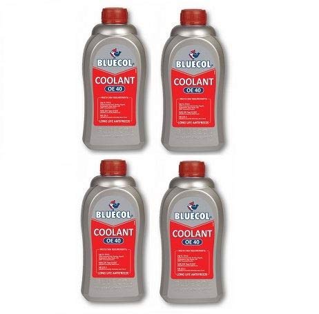 Bluecol BLL001 Coolant OE 40 Long Life Antifreeze 1 Litre x 4 : Amazon ...