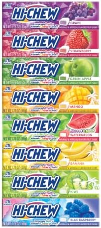 Amazon.com : HI-CHEW Variety Sticks, 8-Pack, Soft & Chewy Candy, 1.76oz ...