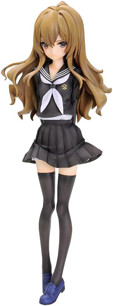 Amazon.com: MABAIUDE Taiga Aisaka Figure Statue, 25cm School Uniform ...