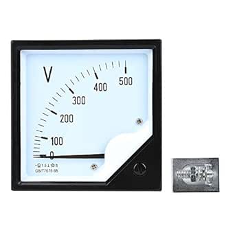 AC Voltage Dial Panel Meter 500V Analog Panel Voltage Meter Voltage ...