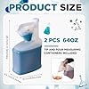 Amazon.com: Yiyiring 2 Pcs 64 oz Measure Container Tip and Pour ...