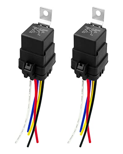 Snapklik.com : 2 Pcs 5 Pin Trim And Tilt Relay Plug Socket 12V 80-amp P ...