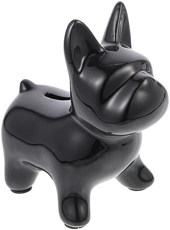 Abaodam Dog Shaped Ceramic Coin Bank Puppy Money Box Creative Piggy ...