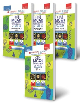 Oswaal CBSE MCQs Chapterwise For Term I & II, Class 10 (Set of 4 Books ...