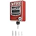 Amazon.com: QWORK Wired Emergency Fire Alarm Station, Dual Action ...
