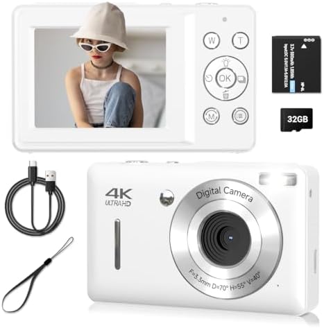 Amazon.com : FHD 1080P Digital Camera for Kids, Vintage Digicam with ...