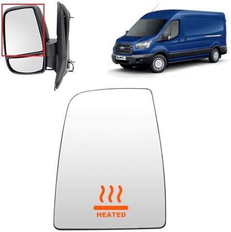 BIAREN Wing Mirror Upper Glass Left Passenger Side Non-Heated For Ford ...