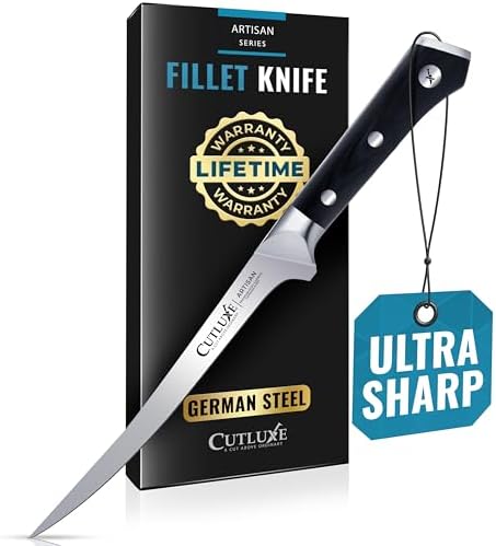 Amazon.com: Cutluxe Fillet Knife for Fish & Meat – 7" Fish Knife for ...
