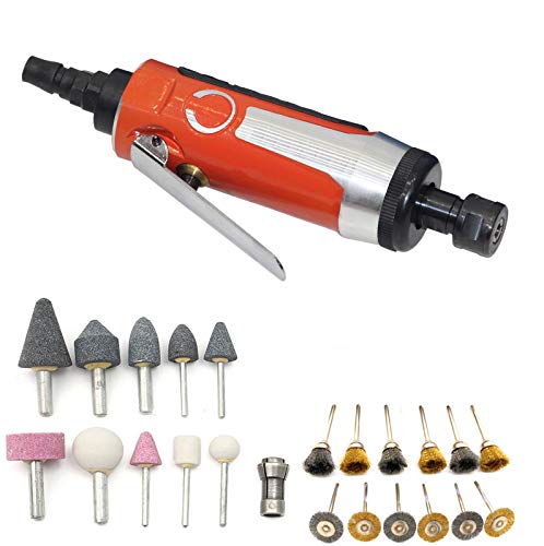 WORKPAD Mini Air Angle Die Grinder With 10-Pieces Air Die Grinder Stone ...