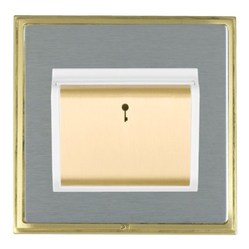 Hamilton Linea-Scala CFX Satin Brass/Satin Steel 1 Gang On/Off 10A Card ...