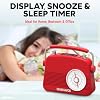 Amazon.com: Magnavox Retro Dual Alarm Clock FM Radio - Bluetooth ...
