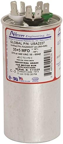 Amazon.com: AMRAD ENGINEERING USA2227 Round USA-Made Motor Run ...