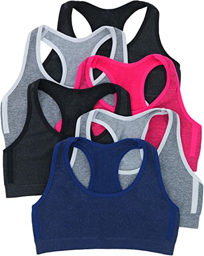 ToBeInStyle Girl’s Pack of 6 Fun Print Seamless Training Bras Top Wire ...