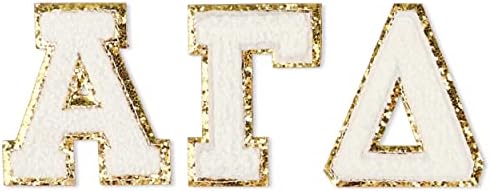Amazon.com: Sorority Shop Kappa Delta Chenille Letter Stickers - Adhesive Back, Set of 2 Greek ...