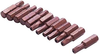 Utoolmart 12Pcs H4 Hex Head Security Screwdriver Bits, 1/4 inch Hex ...