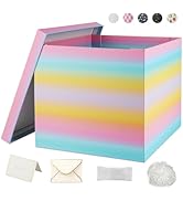 Amazon.com: YINUOYOUJIA Large Gift Box 12x12x10 Inches,Black Gift Boxes ...