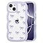 Amazon.com: QLTYPRI Bow Case for iPhone 16e, Clear Cute Ribbon Bow Phone Case Curly Wavy ...
