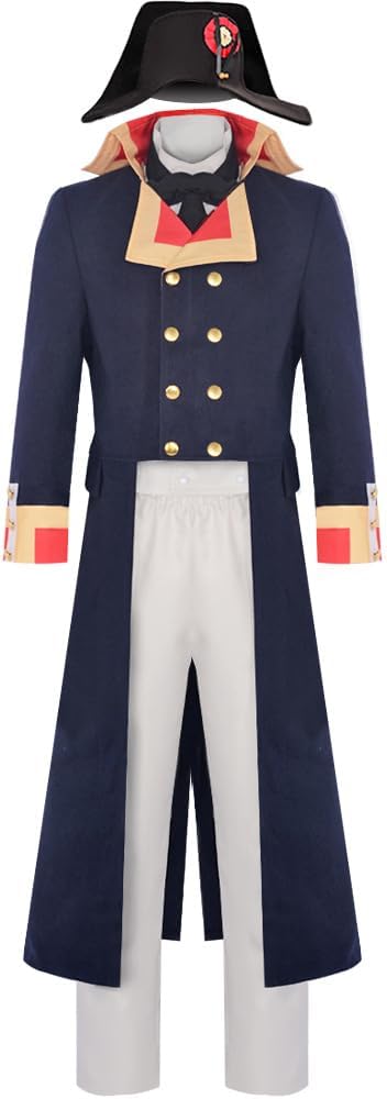 Amazon.com: Porikan French Emperor Napoleon Costume Deluxe Napoleon ...