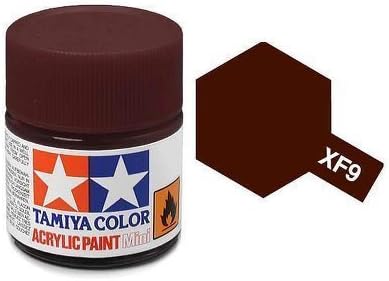 Amazon.com: TAMXF9 81709 Acrylic Mini XF9 Hull Red 1/3 oz by Tamiya ...