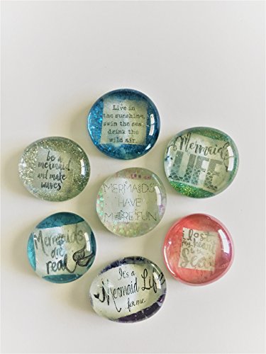 Amazon.com: Set of 7 Ultra Sparkle Mermaid Magnets : Home & Kitchen