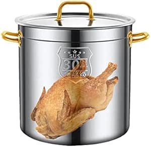Amazon.com: Stockpots Heavy Duty Stainless Steel Stock Pot, Composite ...