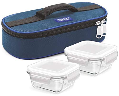Buy milton treo Health First Square 2 containers Lunch Box (Blue ...