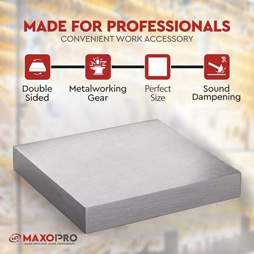Snapklik.com : MaxoPro 4x4 Steel Bench Block Flat Anvil Jewelers Tool ...