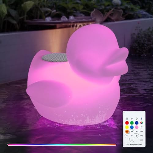 Amazon.com: YTO Pool Speaker with Lights LED Duck Floating Speaker ...