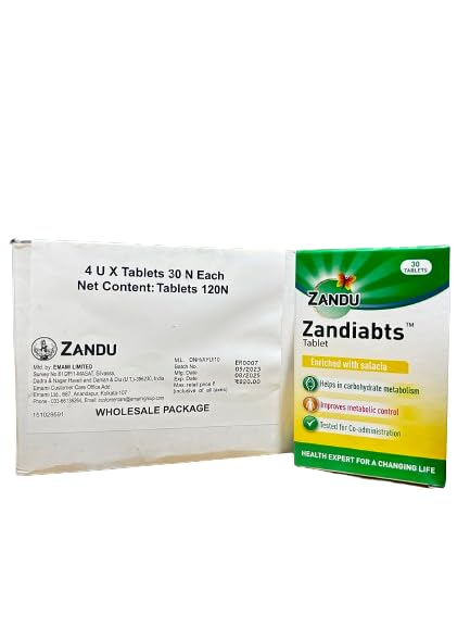 Buy Zandiabts Tablets | 4U * 30N = 120 Tablets | Pack | Online at Low ...