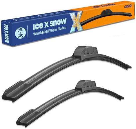 Icexsnow 24"+18" Water Repellent Windshield Wiper Blades Replacement ...