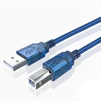 Amazon.com: Puiixur USB A to B Cord Printer Cable Compatible with HP ...
