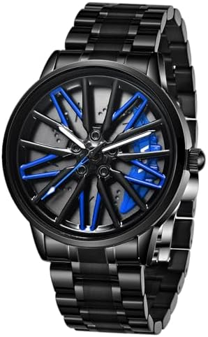 Buy SKMEI Spinning Car Wheels Rolling Watch for Men Analog Display ...