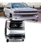 Amazon.com: Duolctrams Chrome HID/Xenon LED DRL Projector Headlight ...