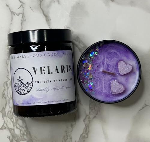 Velaris Candle | ACOTAR | Vegan Wood Wick Handmade Candle | Bookish ...