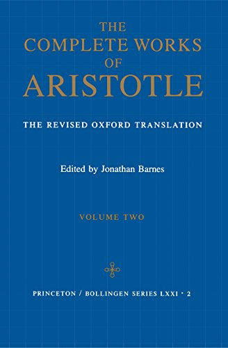 Amazon.com: Complete Works of Aristotle, Volume 2: The Revised Oxford ...