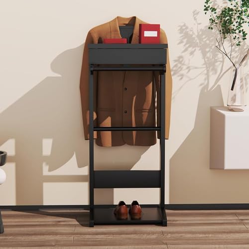 Amazon.com: HANLIVES Valet Stand for Man,Freestanding Clothes Stand ...