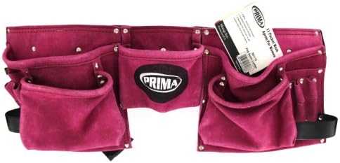 Graintex DS1118 : 8 Pocket Pink Tool Belt in Suede Leather with 2 ...