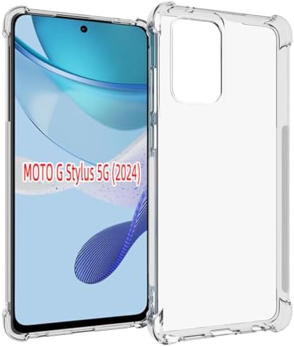 Amazon.com: USTIYA Case for Motorola Moto G85 5G Clear TPU Four Corners ...