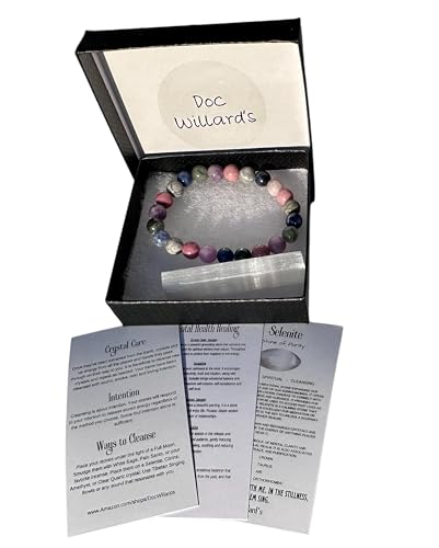 Amazon.com: Doc Willard's Charged Mental Health 8mm Stretch Bracelet ...