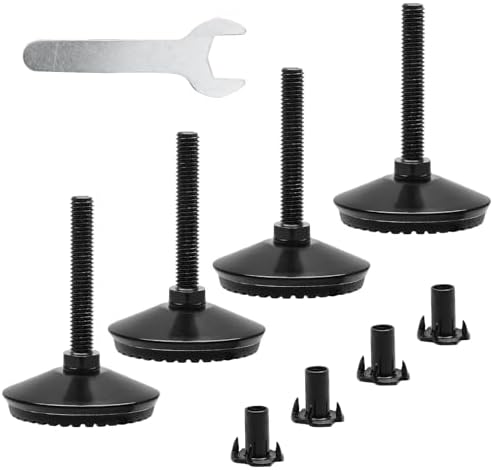 Amazon.com: Ohiyoo 4 Pack Heavy Duty Adjustable Leveling Feet ...