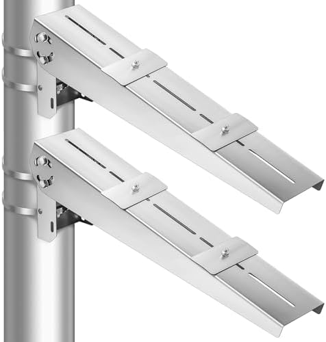 Amazon.com: AIMS Power Adjustable Solar Panel Pole Mount Bracket - Fits ...